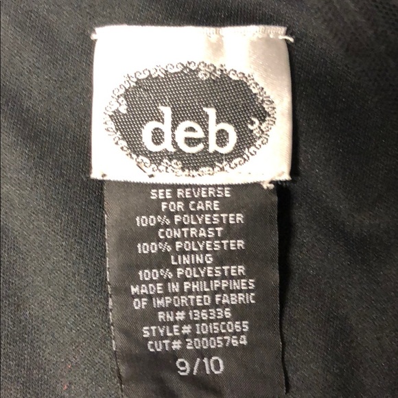 Deb | Dresses | Deb Black Formal Dress | Poshmark